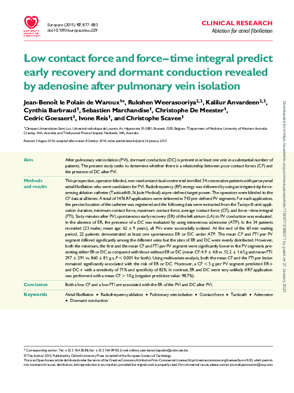 (PDF) Low contact force and force-time integral predict early recovery ...