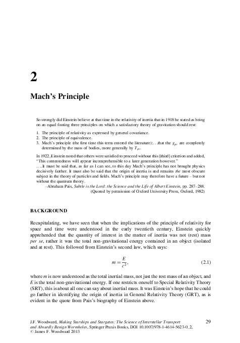 (PDF) Mach’s Principle
