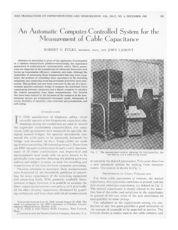 (PDF) An Automatic Computer-Controlled System for the Measurement of ...