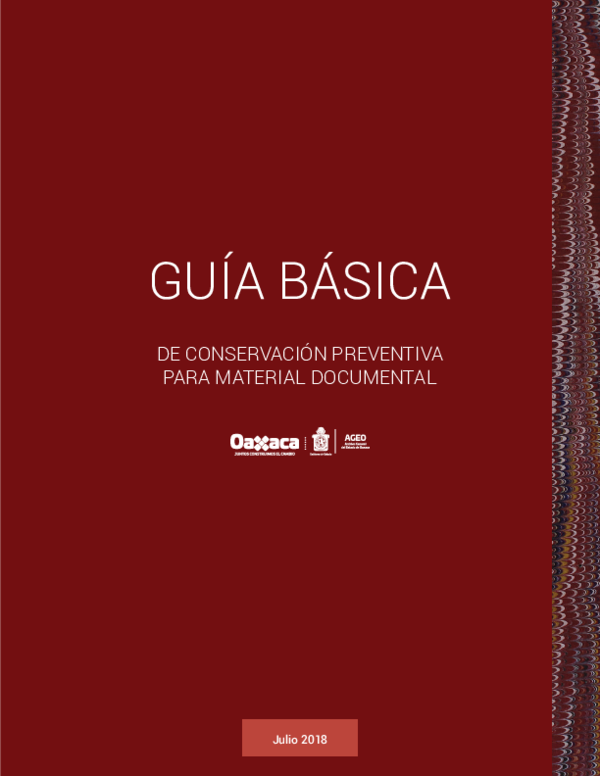 (PDF) Guía básica de Conservación Preventiva para material documental