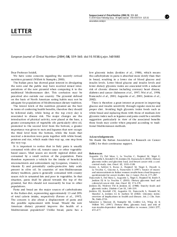 (PDF) Rebuilding the food pyramid", by Willett et al
