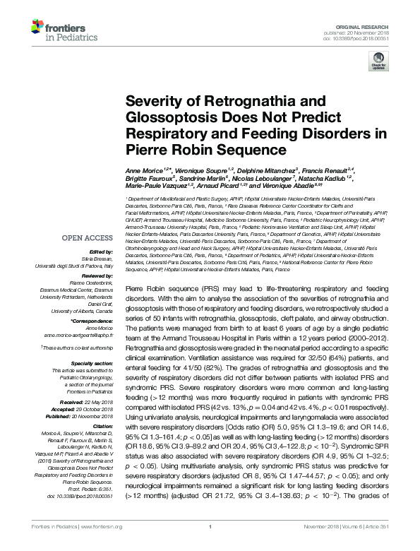 (PDF) Severity of Retrognathia and Glossoptosis Does Not Predict ...