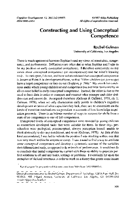 (PDF) Constructing and using conceptual competence