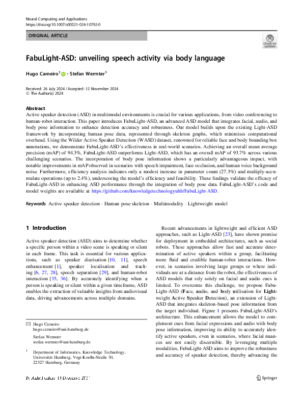 (PDF) FabuLight-ASD unveiling speech activity via body language