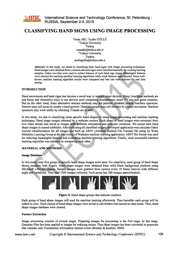 (PDF) Classifying Hand Signs Using Image Processing