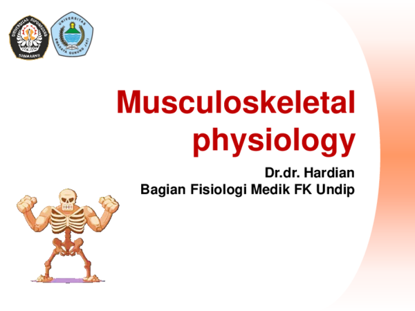 (PDF) Musculoskeletal physiology
