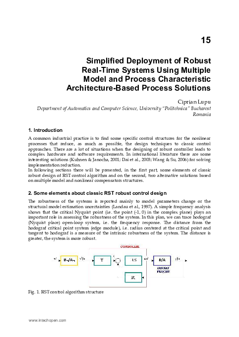 (PDF) Simplified Deployment of Robust Real-Time Systems Using Multiple Model and Process ...