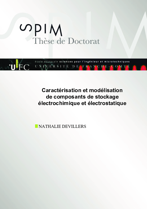 (PDF) Characterization and modeling of electrochemical and ...