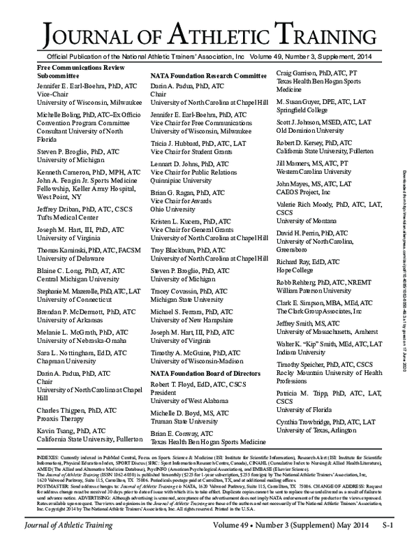 (PDF) Case Study in Athletic Training: A Case of a Collegiate Baseball ...