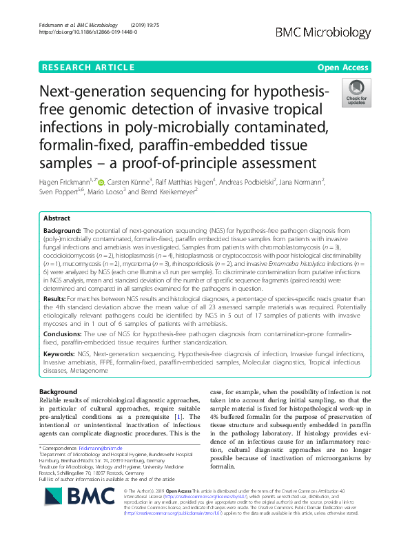 (PDF) Next-generation sequencing for hypothesis-free genomic detection of invasive tropical ...