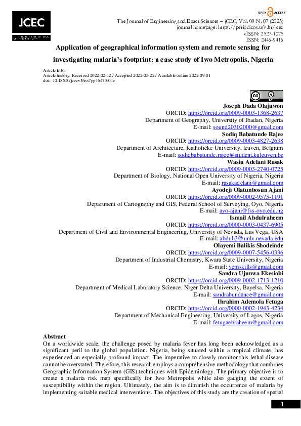 (PDF) Application of geographical information system and remote sensing for investigating ...
