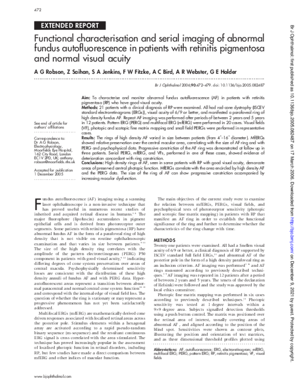 (PDF) Functional characterisation and serial imaging of abnormal fundus ...