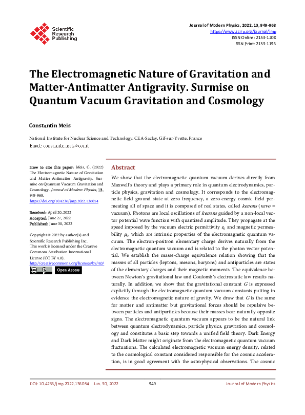 (PDF) EM Gravitation