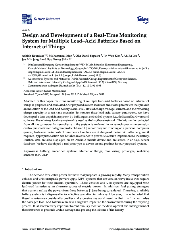 (PDF) Design and Development of a Real-Time Monitoring System for ...