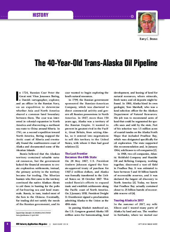 (PDF) The 40-Year-Old Trans-Alaska Oil Pipeline [History]