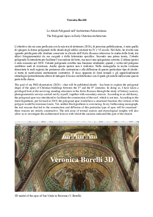 (PDF) The Polygonal Apses in Early Christian Architecture (FORTHCOMING)