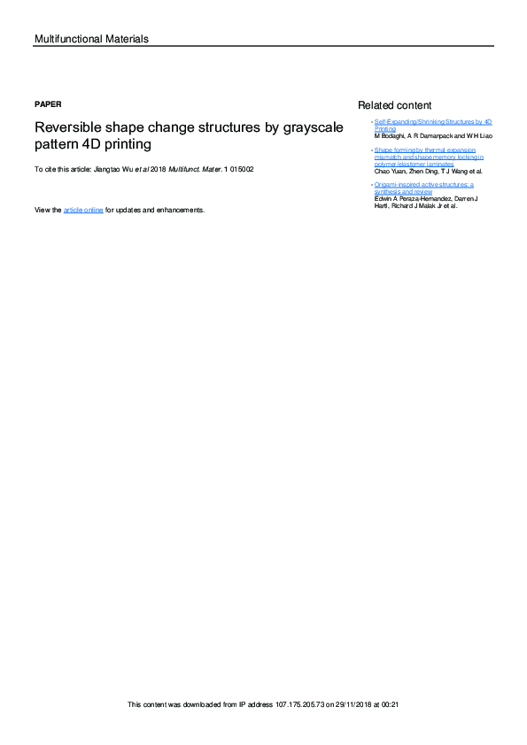 (PDF) Reversible shape change structures by grayscale pattern 4D ...