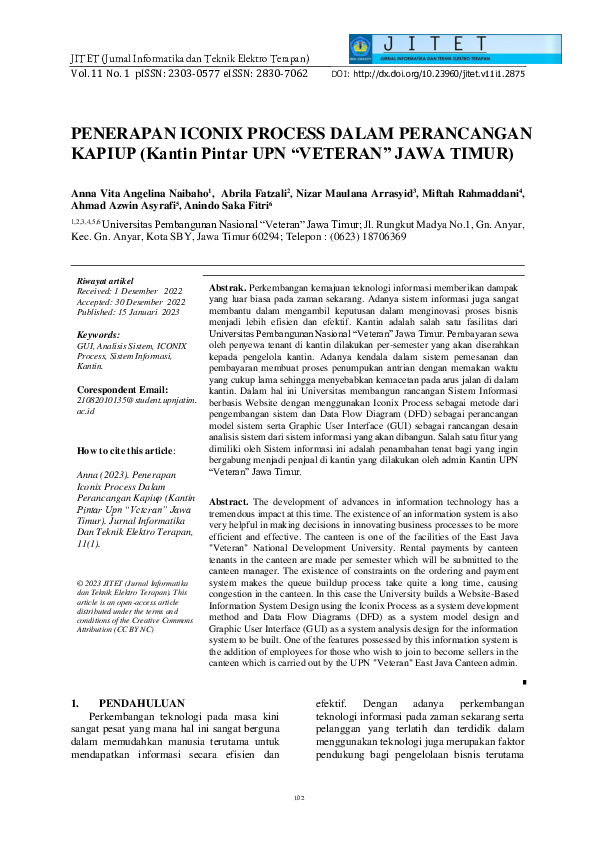 (PDF) PENERAPAN ICONIX PROCESS DALAM PERANCANGAN KAPIUP (Kantin Pintar ...