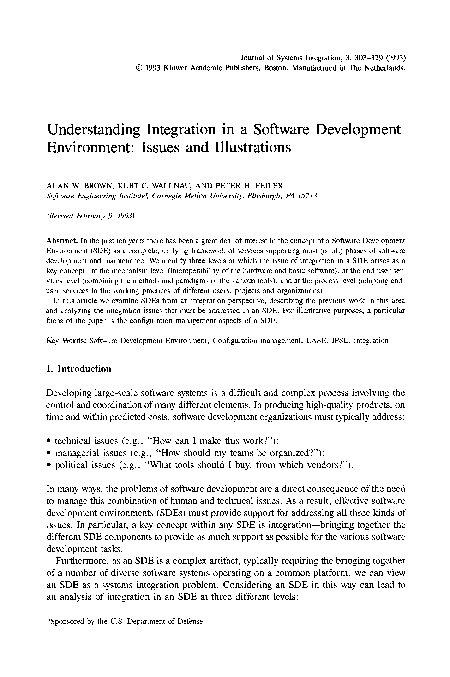 (PDF) Understanding integration in a software development environment ...