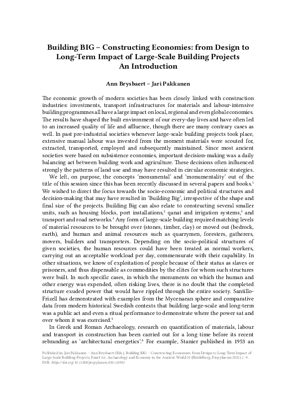 (PDF) 2021. Building BIG – Constructing Economies: from Design to Long-Term Impact of Large ...