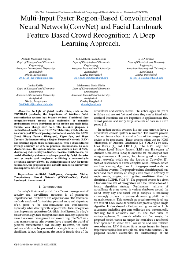 (PDF) Multi-Input Faster Region-Based Convolutional Neural Network(ConvNet) and Facial Landmark ...