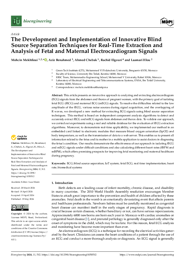 Pdf The Development And Implementation Of Innovative Blind Source