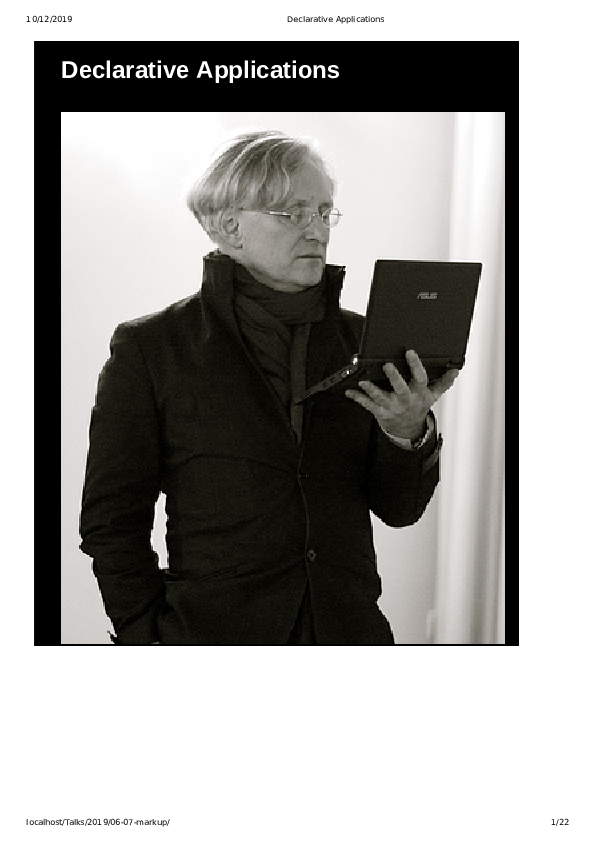 (PDF) Declarative Applications with XForms