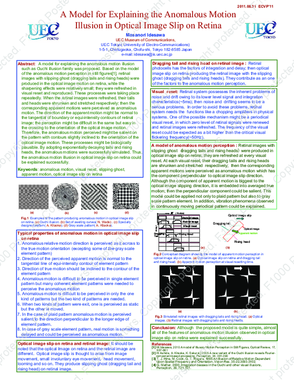 (PDF) A model for explaining the anomalous motion illusion in optical ...