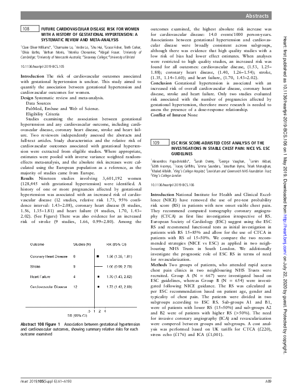 (PDF) 109 ESC risk score-adjusted cost analysis of the investigations ...