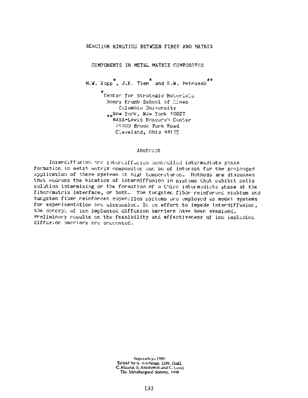 (PDF) Components in Metal Matrix Composites