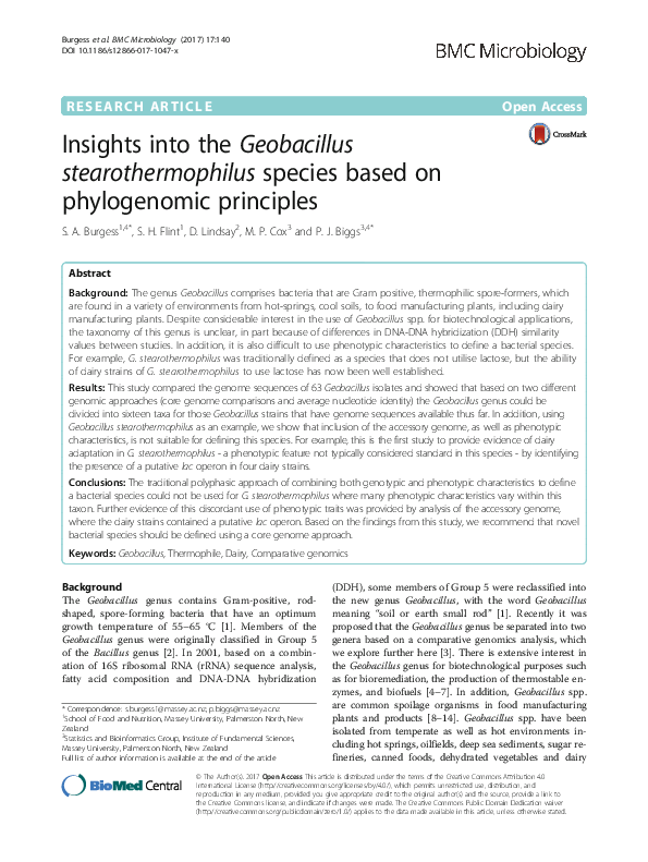 Species: Geobacillus Caldoproteolyticus – AQAN