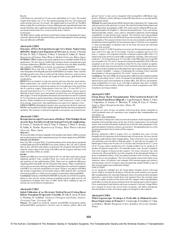 (PDF) Initial Utilization of an Electronic Medical Record Living-Donor ...