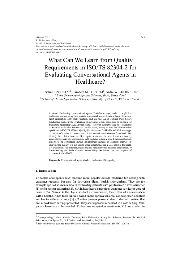 (PDF) What Can We Learn from Quality Requirements in ISO/TS 82304-2 for ...