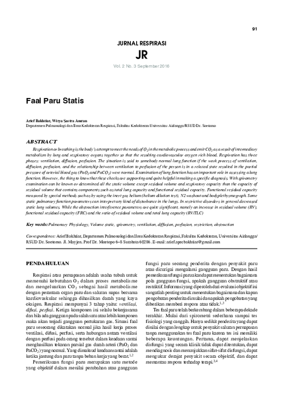 (PDF) Faal Paru Statis