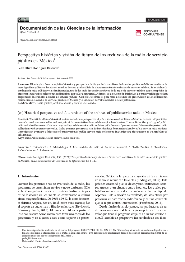 (PDF) Perspectiva histórica y visión de futuro de los archivos de la ...