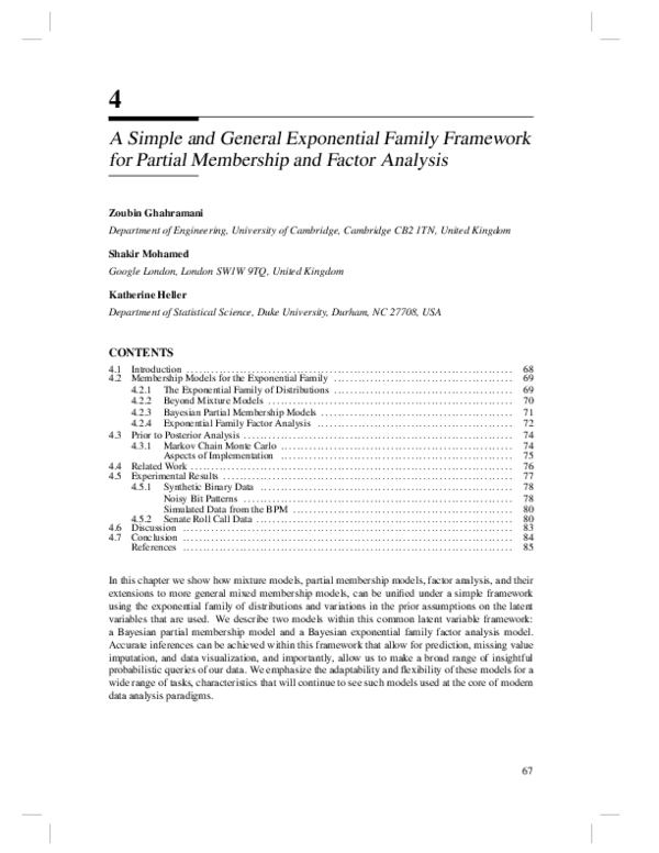 (PDF) A Simple and General Exponential Family Framework for Partial ...