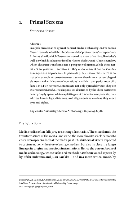 (PDF) 1. Primal Screens