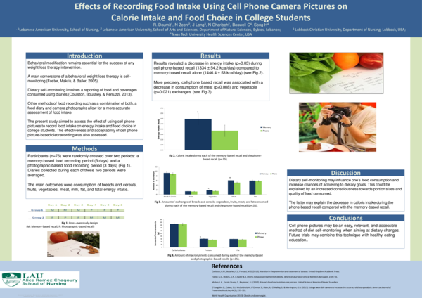 (PDF) Effects of Recording Food Intake Using Cell Phone Camera Pictures ...