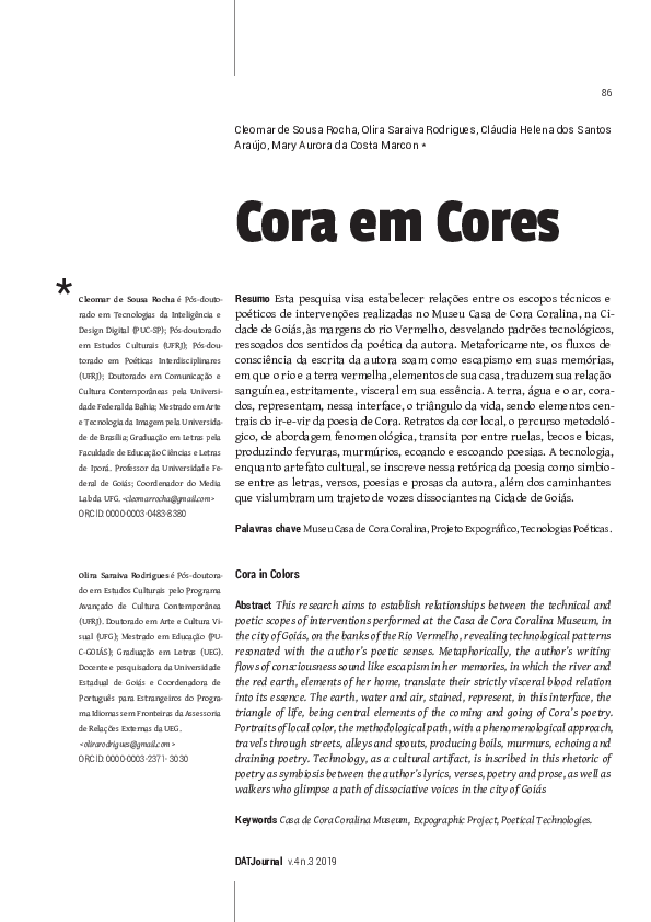 (PDF) Cora em Cores
