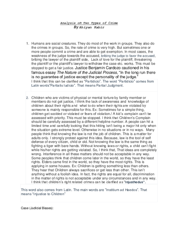 (PDF) Analysis on Two Types of Crime