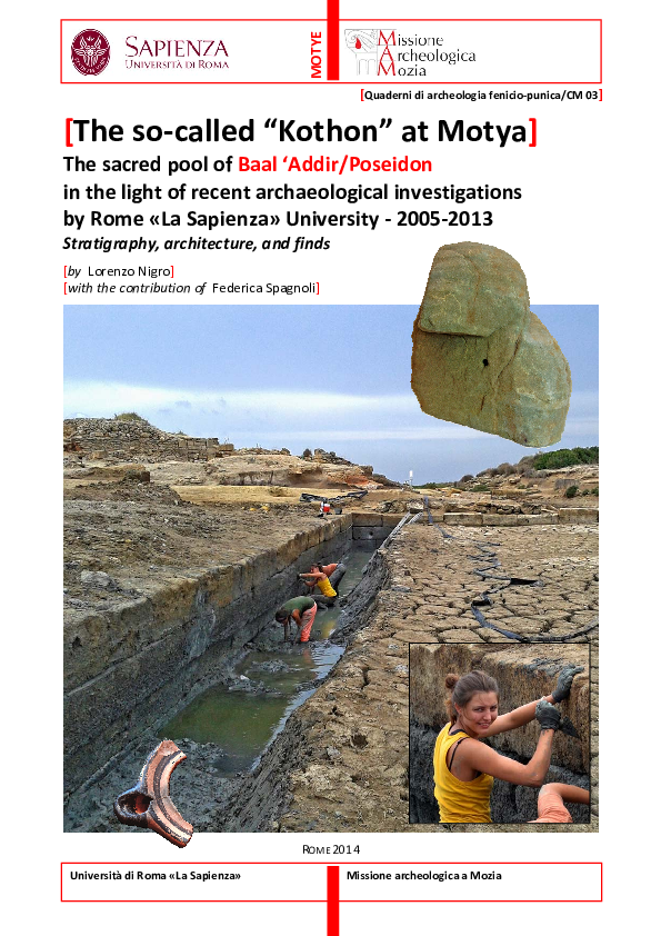 (PDF) The pottery from the Kothon