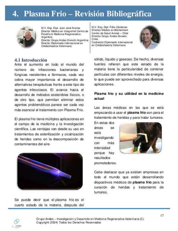 (PDF) Plasma Frio Revisión