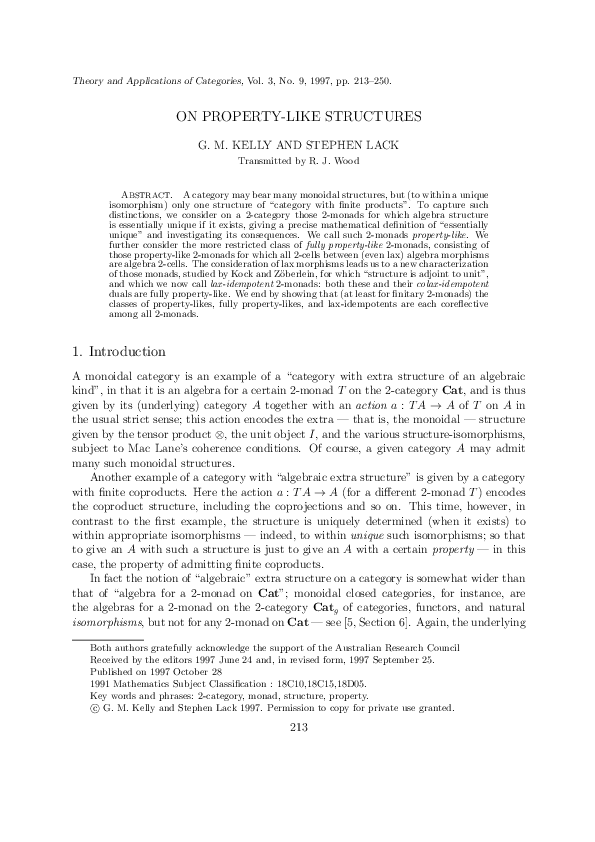 (PDF) On Property-Like Structures