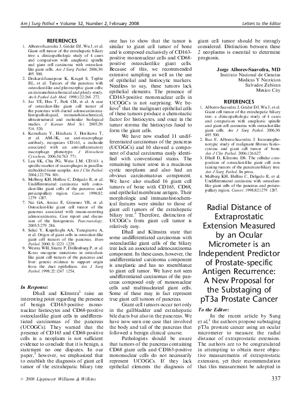 (PDF) Radial Distance of Extraprostatic Extension Measured by an Ocular ...
