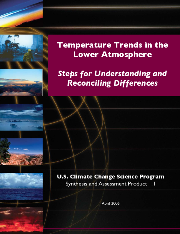 (PDF) Temperature Trends in the Lower Atmosphere: Steps for ...
