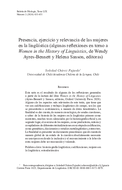 (PDF) Presencia, ejercicio y relevancia de las mujeres en la ...