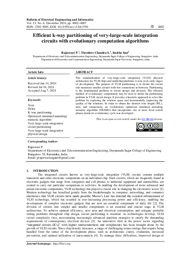 (PDF) Efficient k-way partitioning of very-large-scale integration circuits with evolutionary ...