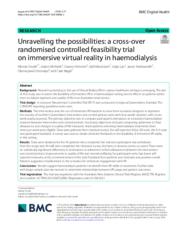 (PDF) Unravelling the possibilities: a cross-over randomised controlled feasibility trial on ...