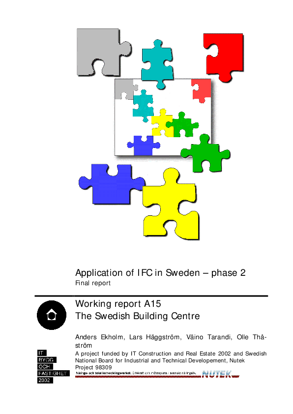 (PDF) Application of IFC in Sweden – phase 2 Final report Working ...