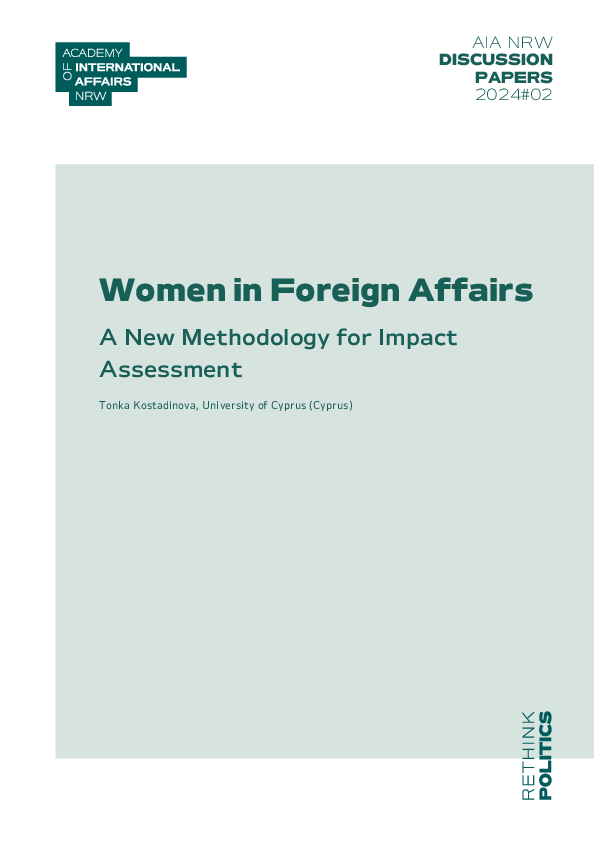 (PDF) Women in Foreign Affairs: A New Methodology for Impact Assessment